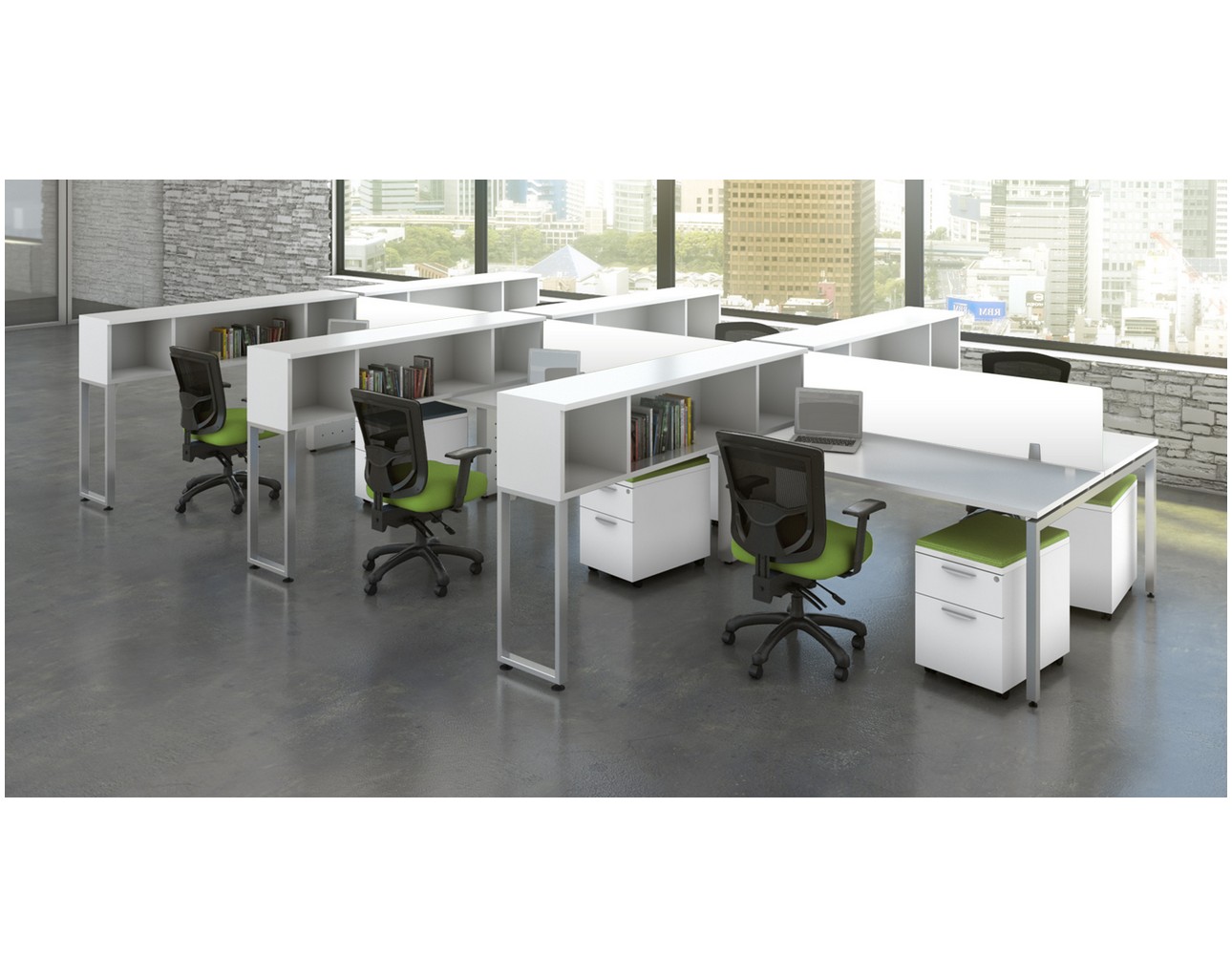 Elements 6 Person Collaborative Workstation - Package 6-MO - Mi'kmaq ...