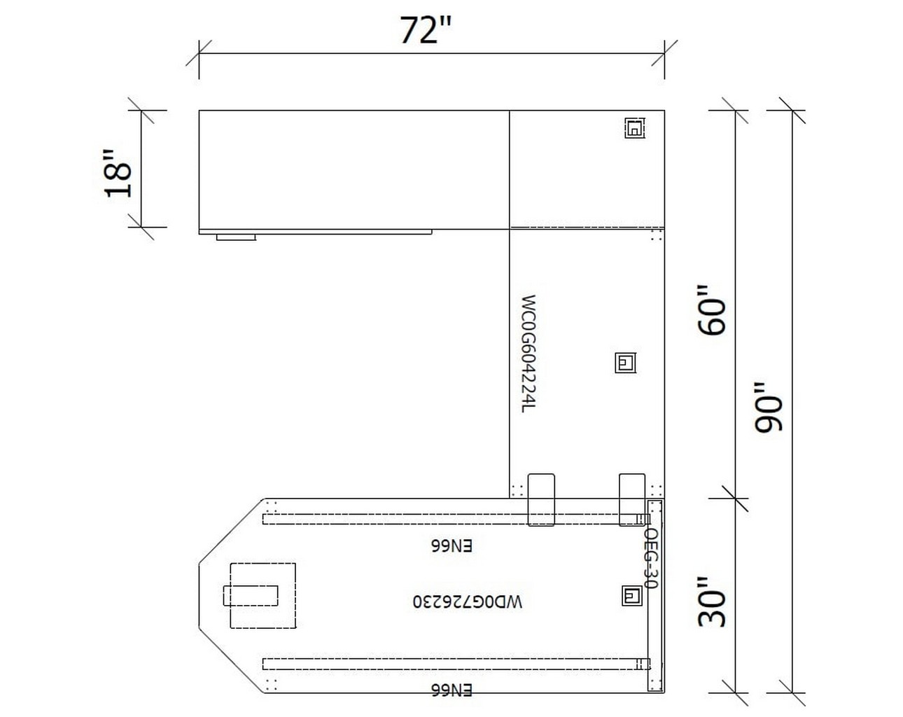 Tayco Scene Workstation Package - TS09 - Mi'kmaq Office Furniture