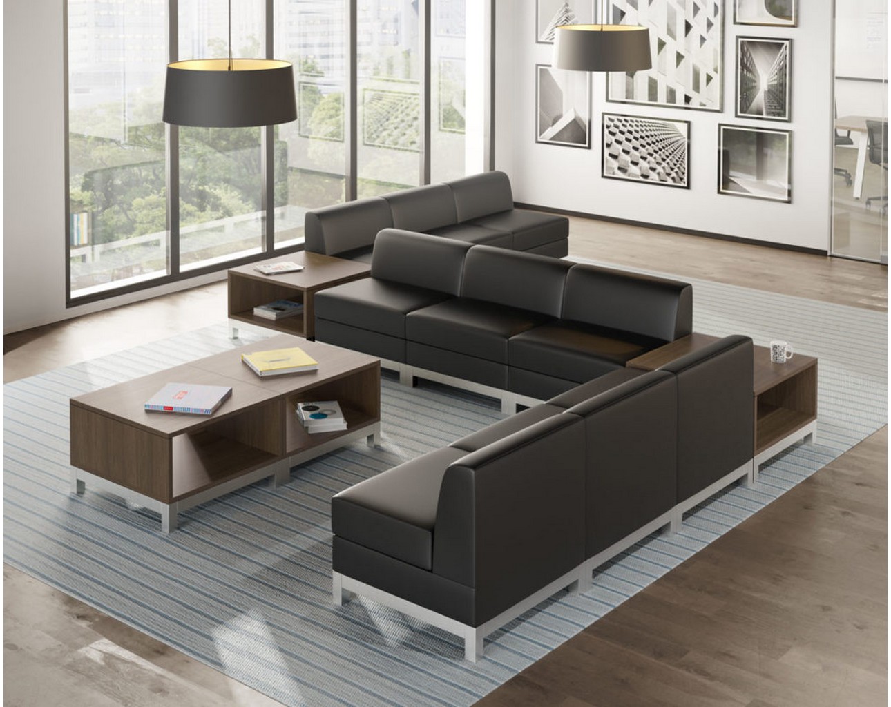 Compose Modular Reception Seating with End Tables - GS2 - Mi'kmaq ...