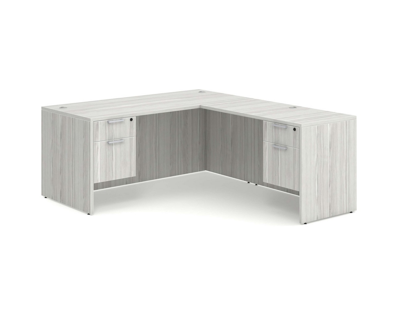 Classic L Shaped Desk with Two Box / File Storage Pedestals - Mi'kmaq ...